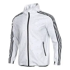 Adidas Wb Aop 3s Woven Casual Sports Hooded Jacket - White