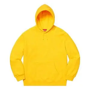 Supreme Rhinestone Script Hooded Sweatshirt - Yellow
