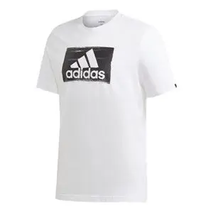 Adidas Brushstroke Logo Graphic T-shirt - White