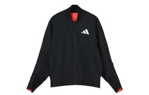 Adidas Vrct Back Tiger Logo Pattern Bomber Jacket