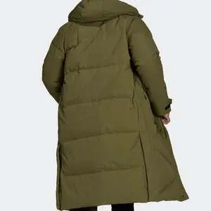 Adidas Hooded Down Feather Mid-length Jacket