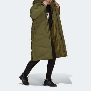 Adidas Hooded Down Feather Mid-length Jacket