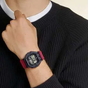 Casio Digital Quartz Watch With Resin Strap