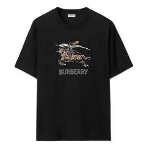 Burberry 26 Ekd Sketch Cotton T-shirt - Black