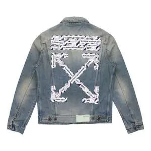 Off-White Arrow Denim Trucker Jacket - Blue