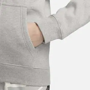 Nike Solo Swoosh Full-zip Hoodie - Grey