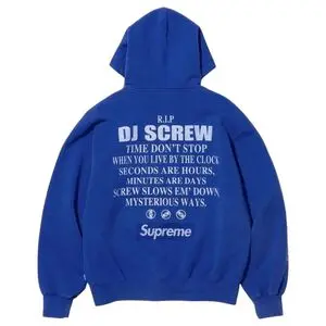 Supreme X Dj Screw Ss26 Zip Up Hooded Sweatshirt