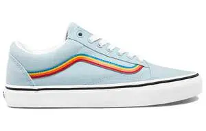 VANS Old Skool "rainbow Sidestripe" Sneakers - Blue/red/yellow