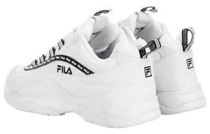 FILA White Black" Retro Low Top Sneakers - Cloud White/core Black/cloud White