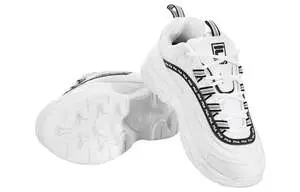 FILA White Black" Retro Low Top Sneakers - Cloud White/core Black/cloud White