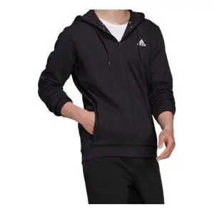 Adidas Embroidered Logo Sports Knit Hooded Jacket - Default Color