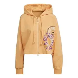 Adidas By Stella Mccartney Cropped Hoodie - Orange