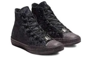 CONVERSE Chuck Taylor All Star High Top Velvet Sneakers - Black