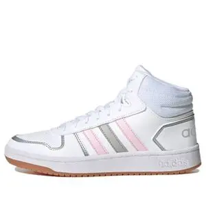 Adidas Adidas Hoops 2.0 Mid Top Sneakers White/pink/grey