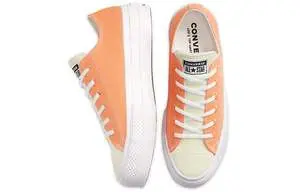 CONVERSE Chuck Taylor All Star Renew Cotton Platform Low Top Sneakers - Orange
