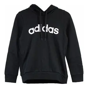 Adidas Essentials Linear Pullover Hoodie - Black