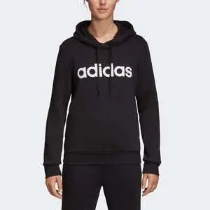 Adidas Essentials Linear Pullover Hoodie - Black