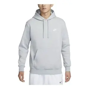 Nike Club Fleece Pullover Hoodie - Grey