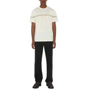 Burberry 25 Striped Cotton T-shirt - Beige