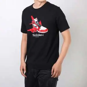 JORDAN Short Sleeve T-shirt With Sneaker Graphic
