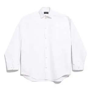 Balenciaga Oversized Button-up Shirt - White