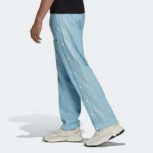Adidas Casual Straight Leg Pants With Side Snap Buttons