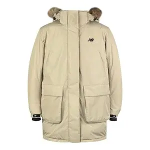 NEW BALANCE Down Parka - Beige/brown