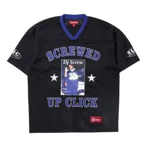 Supreme X Dj Screw Ss26 Football Jersey - Black