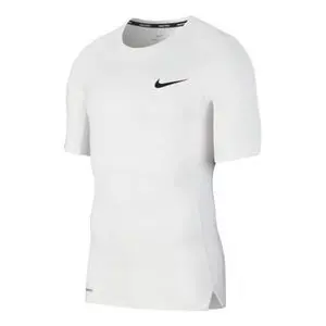Nike Pro Training Short Sleeve Top - White