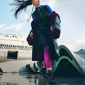 JORDAN Air Collar Zipper Dress