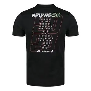 Adidas M Gfx T Illu 2 Athleisure Casual Sports Printing Round Neck Short Sleeve - Black