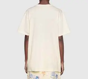 Gucci X Disney Mickey Mouse Logo Short Sleeve T-shirt - Graywhite