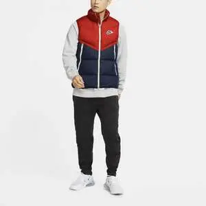 Nike Colorblock Down Vest - Blue/red