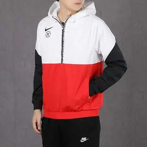 Nike Hooded Half-zipper Splicing Pullover Sports Jacket