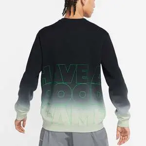 Nike Logo Gradient Printing Round Neck Sweatshirt