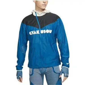 Nike X Gyakusou Crossover Splicing Colorblock Alphabet Zipper Hooded Jacket - Multi-color
