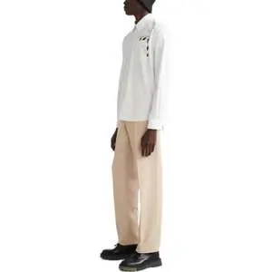 Off-White Fw22 Pocket Diagonal Stripes Printing Long Sleeves White Shirt