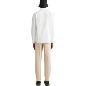 Off-White Fw22 Pocket Diagonal Stripes Printing Long Sleeves White Shirt