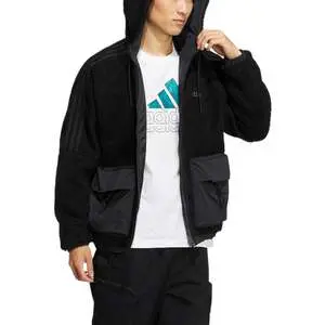 Adidas Logo Hr4440 Fleece Jacket