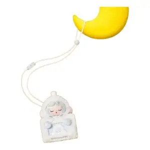 POP MART Pop Bean Fluffy And Cozy Card Holder Pendant 'skullpanda Fuzzy Snowman' Secret Edition - Multi-color
