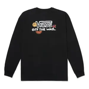 VANS Logo Long Sleeve T-shirt 'black - Black/multi-color