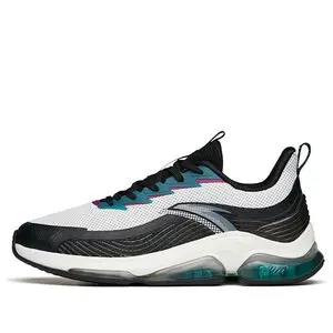 ANTA Athletic Lace-up Sneakers - White/black/green
