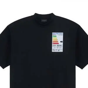 Balenciaga Fridge Stamp T-shirt - Black