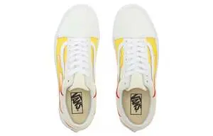 VANS Old Skool Flame Sneakers - White/yellow