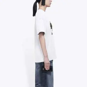 Balenciaga Band Portrait Logo Short Sleeve T-shirt