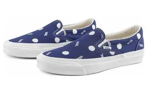 VANS Og Classic Slip-on Lx Low Top Shoes - White/blue
