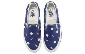 VANS Og Classic Slip-on Lx Low Top Shoes - White/blue