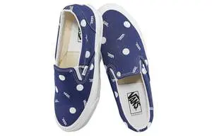 VANS Og Classic Slip-on Lx Low Top Shoes - White/blue