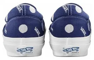 VANS Og Classic Slip-on Lx Low Top Shoes - White/blue