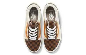 VANS Old Skool "mixed Utility Checkerboard" Lace-up Sneakers - Khaki/green/brown